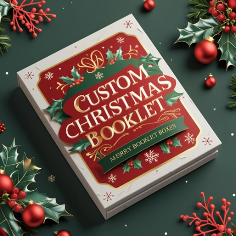 Custom Christmas Booklet Boxes & Packaging - Free Shipping UK