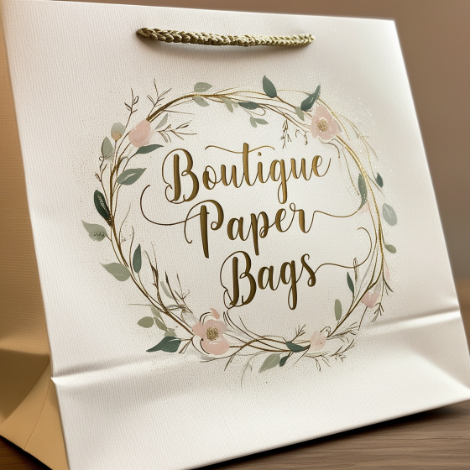 Custom Boutique Paper Bags | Free UK Shipping