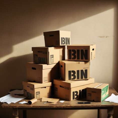 Custom Bin Boxes & Packaging with Free Shipping UK