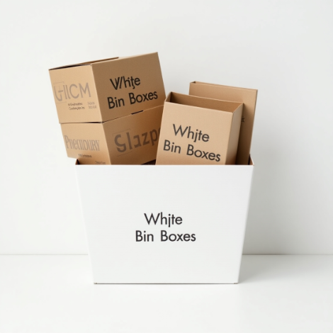 Custom White Bin Boxes UK