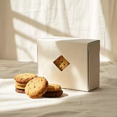 Custom White Cookie Boxes