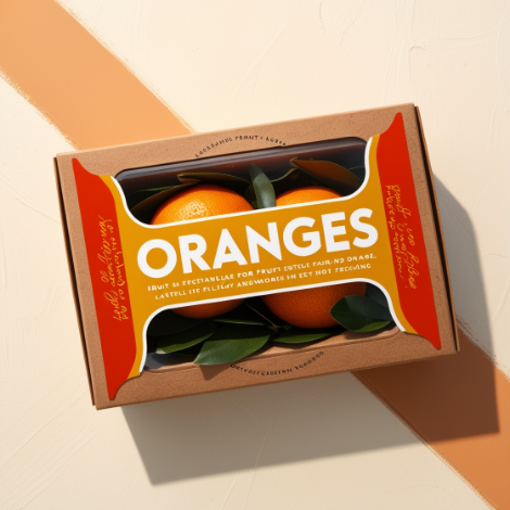 Custom Orange Fruit Packaging UK – Boxes with Free Shipping