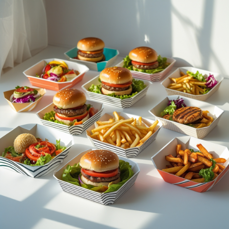 Custom Paper Food Trays